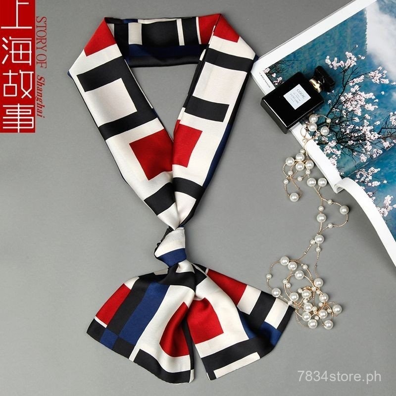 Shanghai Story Scarf Versatile Korean Style Square Scarf Spring Tie ...