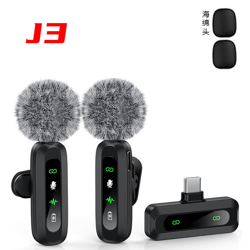 New J3 microphone intelligent noise reduction live mini microphone ...