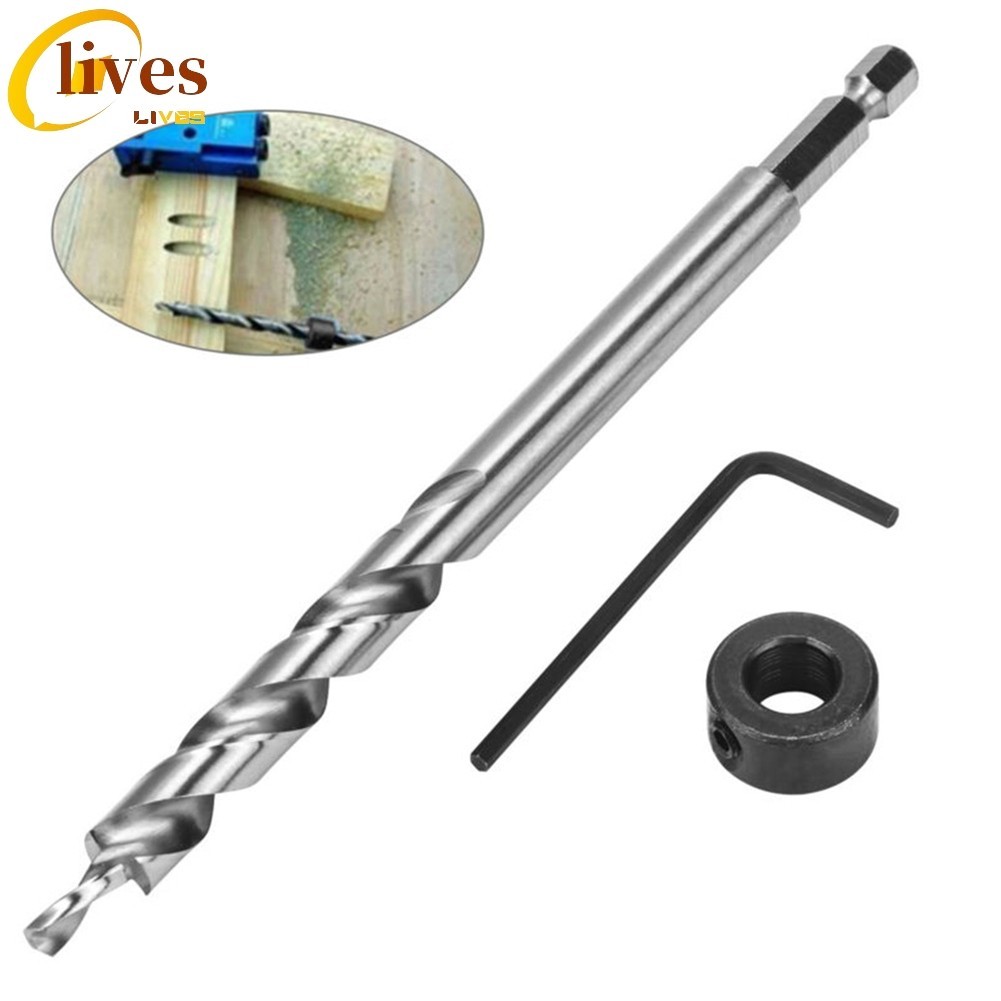 [cod]9mm Round or Hex Shank Pocket Hole Step Drill Bit Pocket Pilot ...