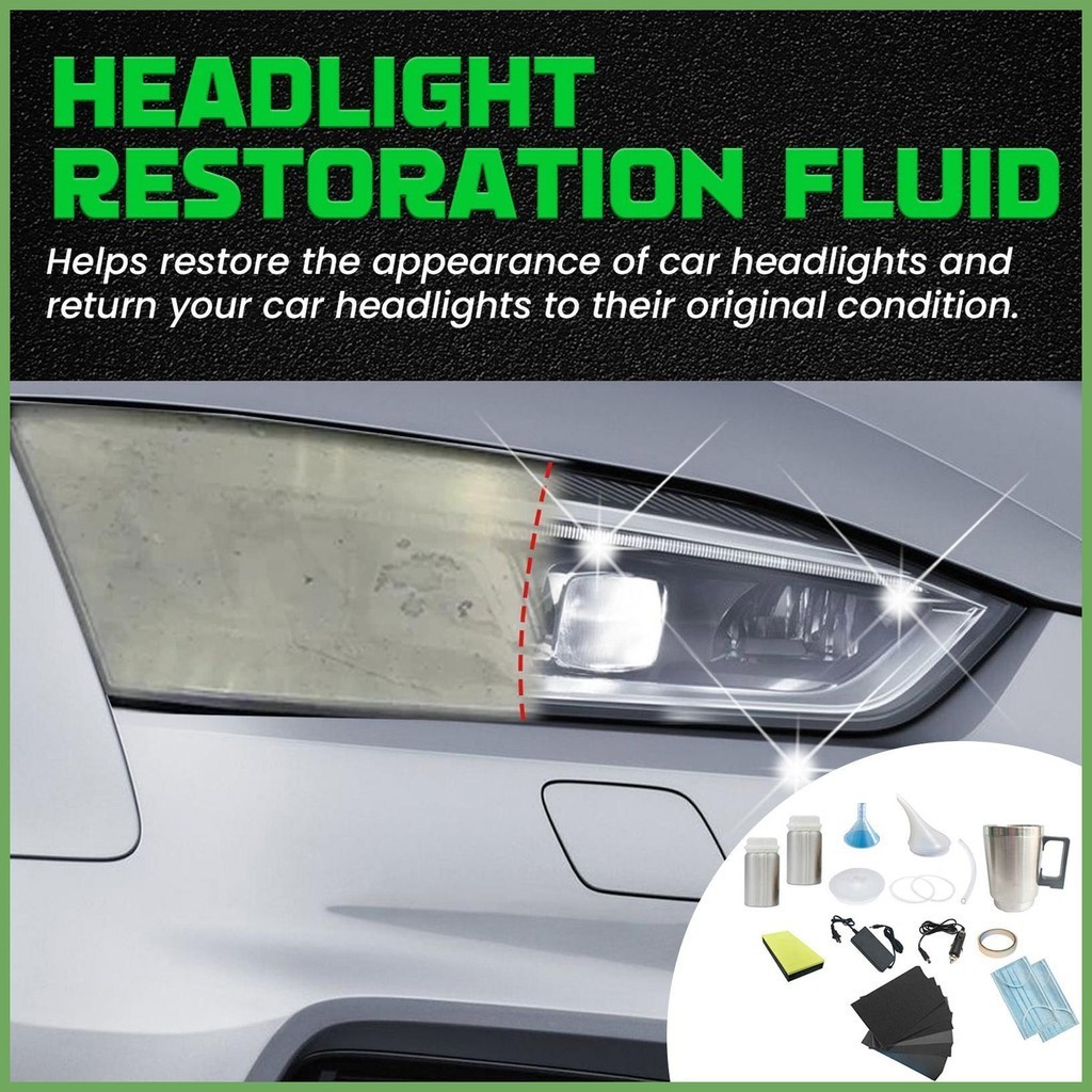 Headlight Renew Kit Headlight Cleaner And Restorer Kit Long Lasting ...