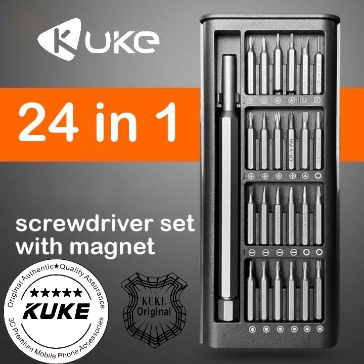 KUKE screw driver 5/8/12/24/ 25 in 1 screw driver set phone repair ...