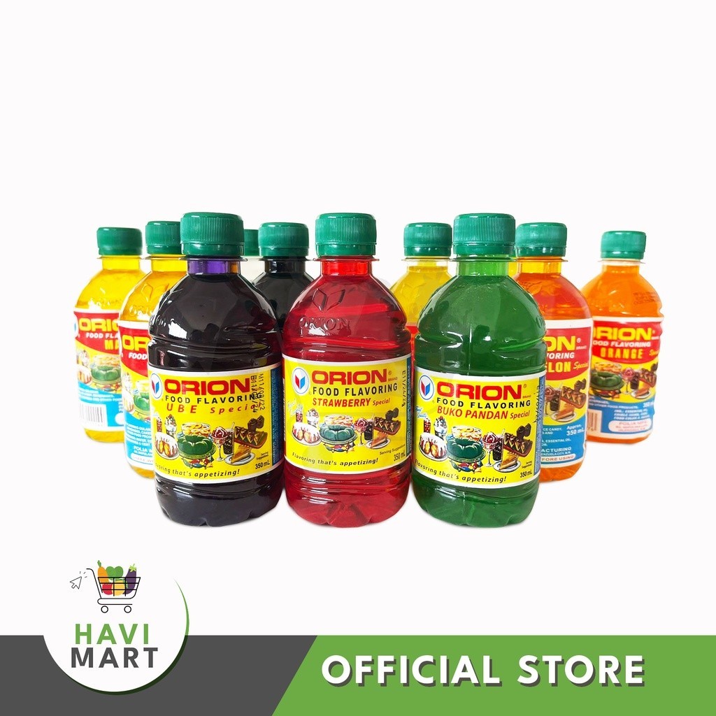 HAVI VIDEO Orion Food Flavor 350ml (Banana,Brown Liquid,Langka,Vanilla ...