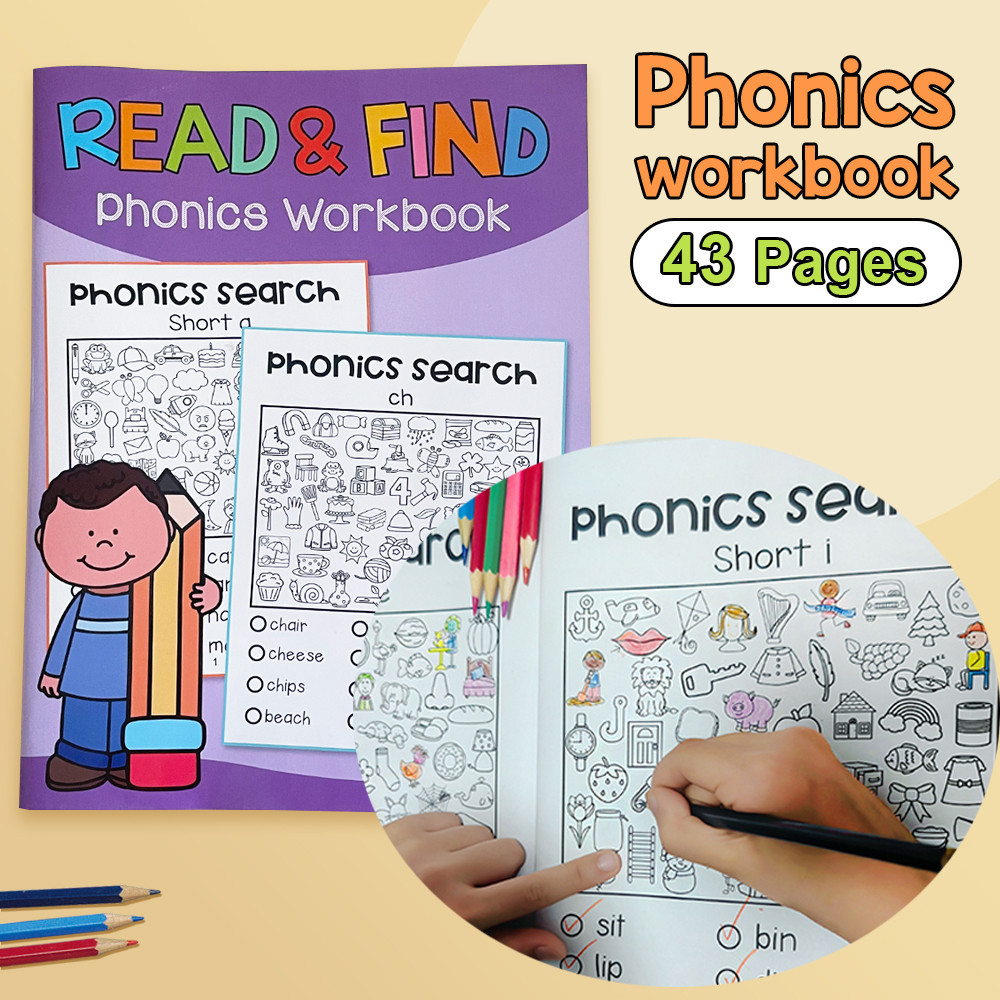 Read and Find Phonics Worksheets learning English Phonics Word Early ...