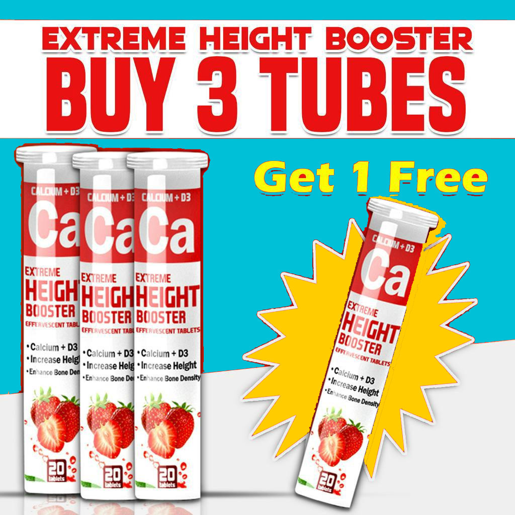 【BUY 3 GET 1 FREE = 4BOXS】Extreme Height Booster Tablets Made in US ...