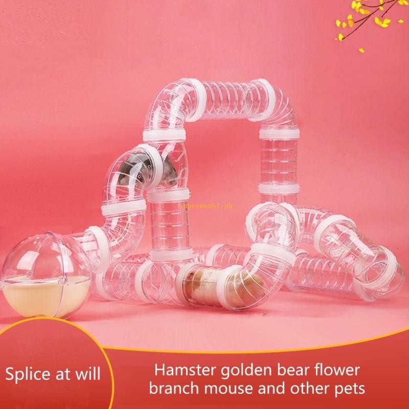 SUP Hamster Tunnel Tube Toy Rabbits Toy Clear DIY Assemble for Hamster ...