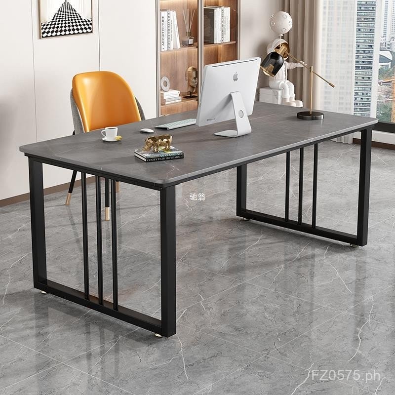 Living Room H Desk Office Desk Home Light Luxury Writing Desk Rock ...