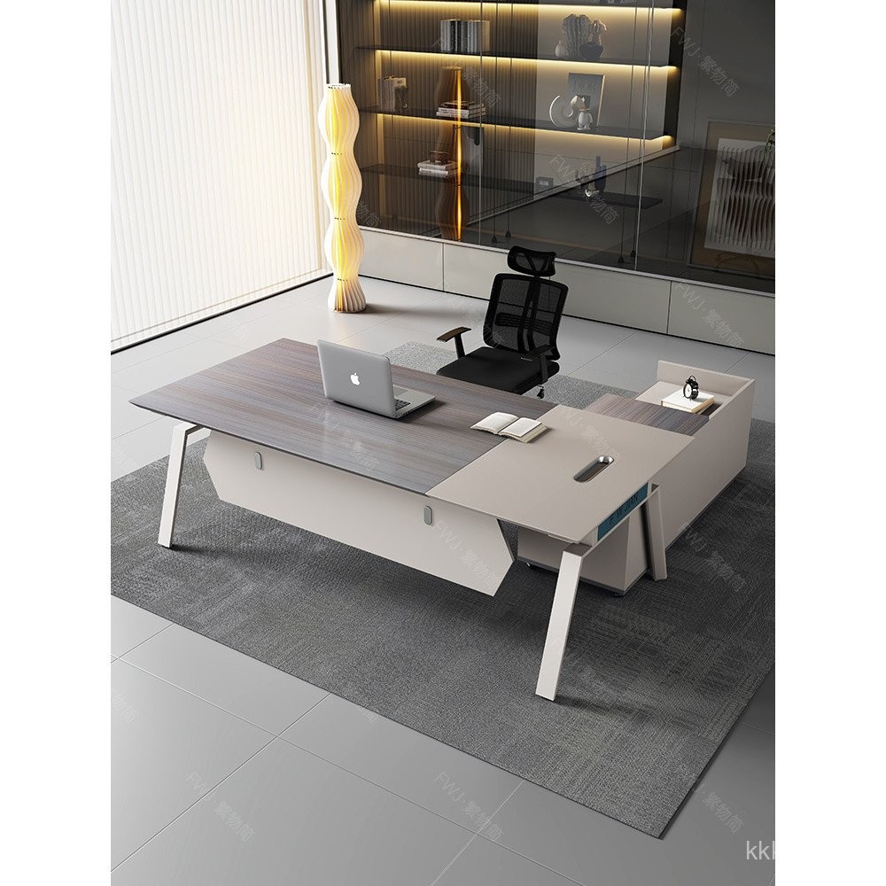 Office Desk Simple Modern Manager Desk High-end Fashion Boss Desk ...