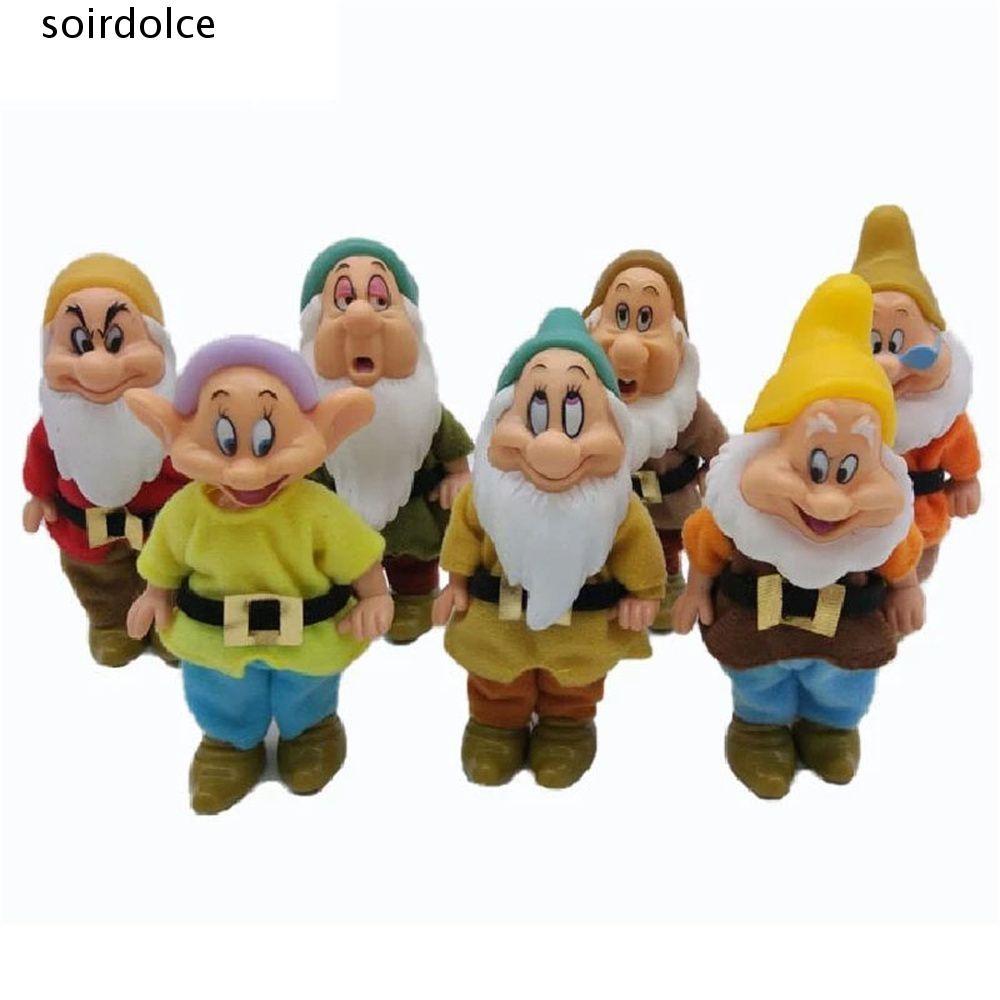 SOIRDOLCE Dwarfs Action Figure Children 7pcs/set The Seven Dwarfs Anime ...
