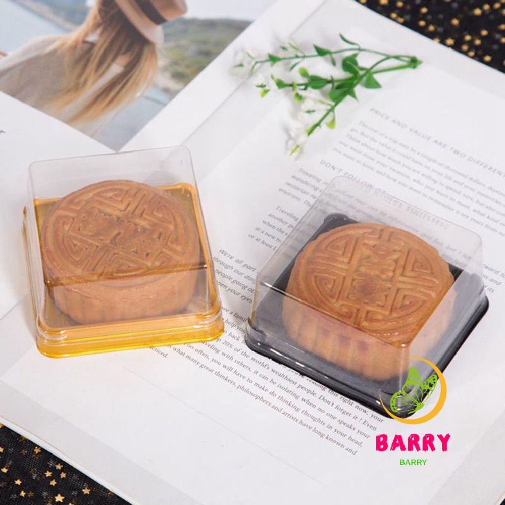 BARRY Mooncake Boxes Golden Plastic Moon Cake Packing Box Egg-Yolk Puff ...