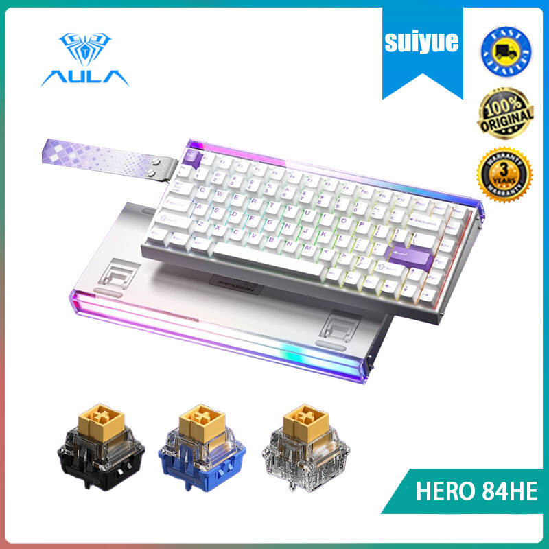 AULA HERO 84HE Magnetic Axis Keyboard RT Esports Game 75 Series ...