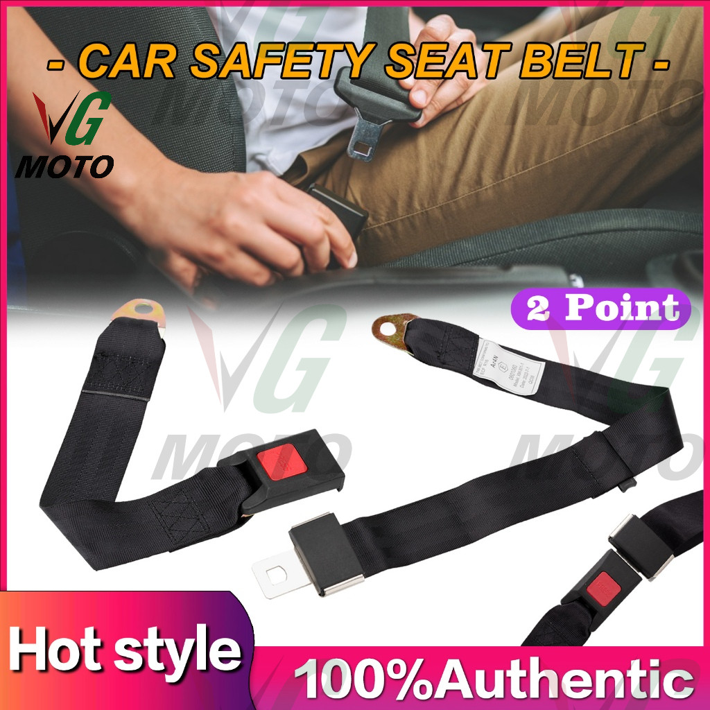 2 Points Car Seat Belt Adjustable Universal Vehicle Safety Protective ...