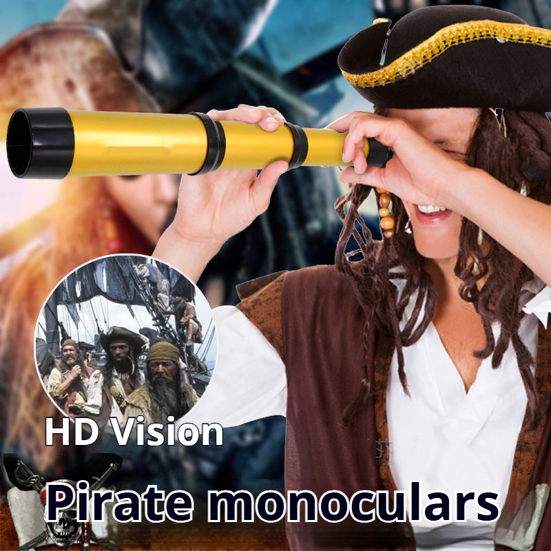 Pirate Monocular Telescope for Kids Telescopic Handheld Toy Binoculars ...