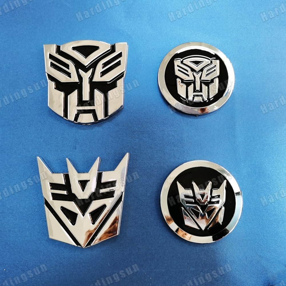 1 PCS Transformers Emblem Car Autobot Sticker Chrome Finish ABS Auto ...