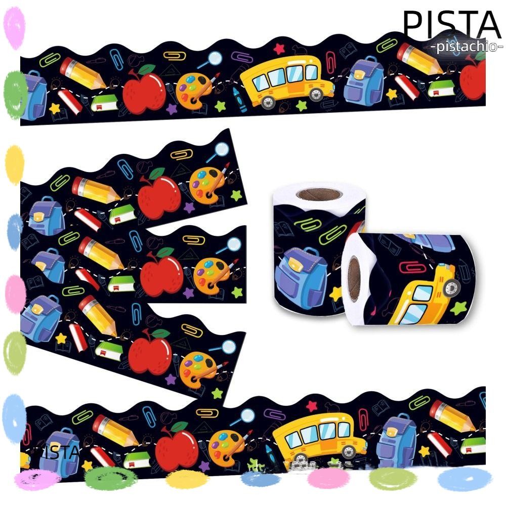 PISTA Border Trim, Self Adhesive Bus Bulletin Board, 68Ft Backpacks ...