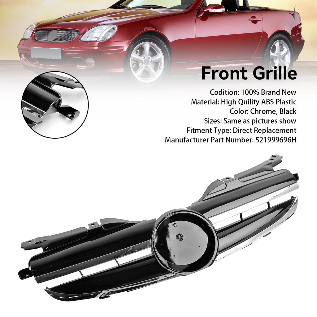 Front Bumper Grille Grill Fit Mercedes Benz SLK-Class R170 SLK320 ...