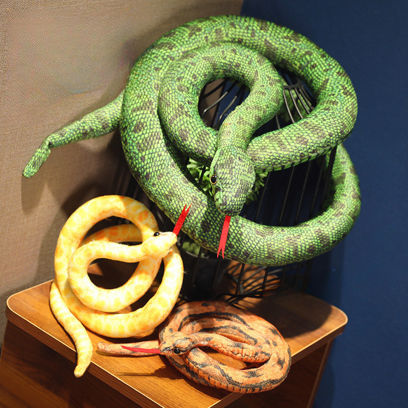 Simulation Snakes Plush Toy Giant Long Snake Stuffed Animal Plushie ...