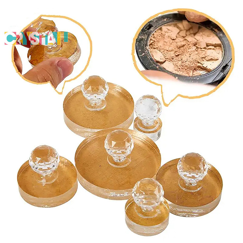 Crystal- Acrylic Powder Press Stamp Tool Powder Press Mold Makeup ...