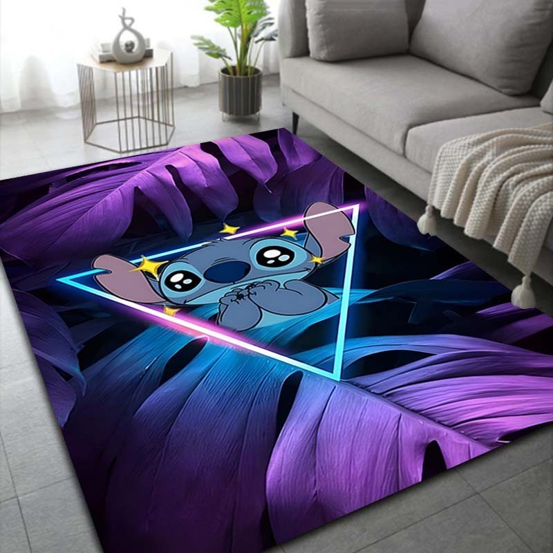 Kids Lilo Stitch Bedroom Living Room Carpet Anti-slip Rug Home Doormat ...