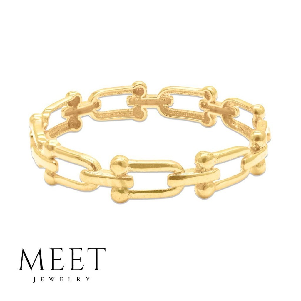 MEET Full Hardware Ring For Ladies (New Arrival) 18K Saudi Gold ...