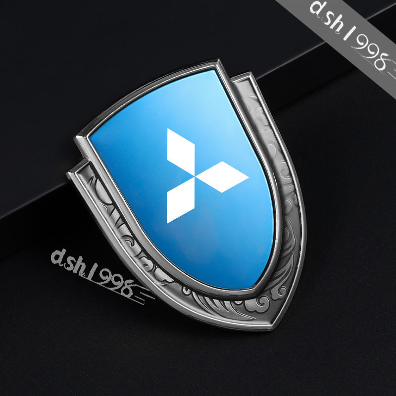 For Mitsubishi 3D Metal Decorative Sticker Triton Lancer xpander ASX ...