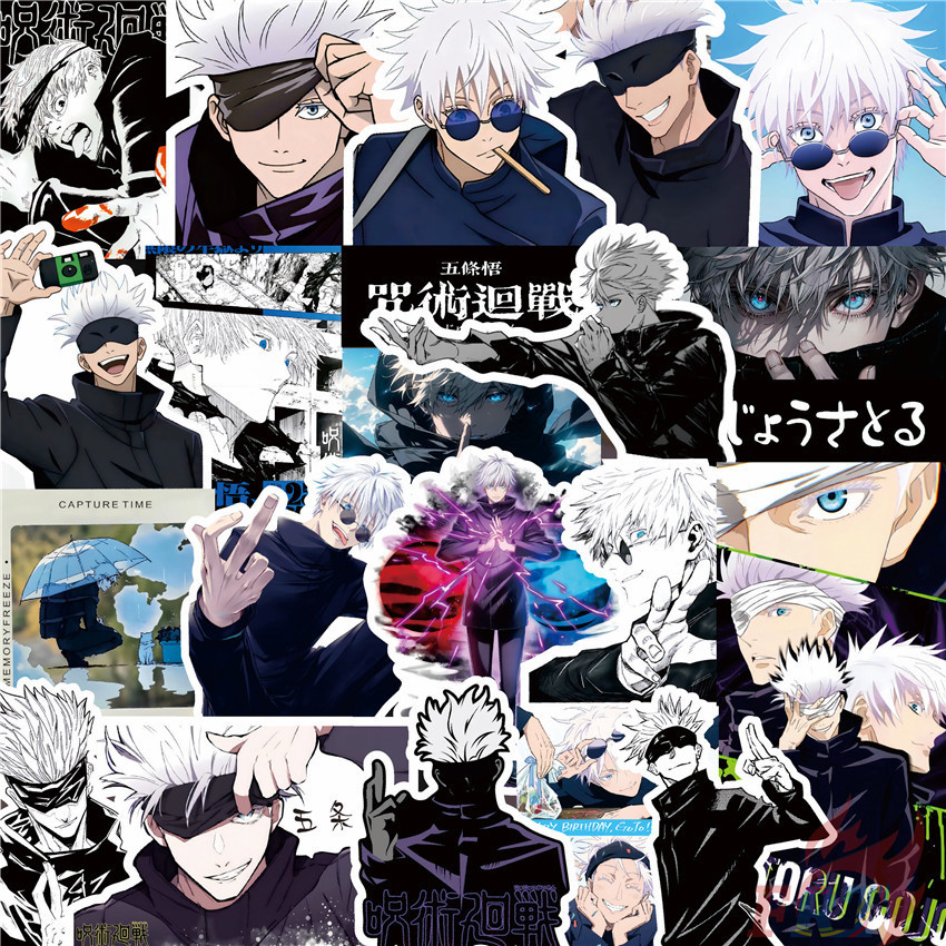 72Pcs/Set Jujutsu Kaisen . Satoru Gojo Stickers DIY Fashion Decals ...