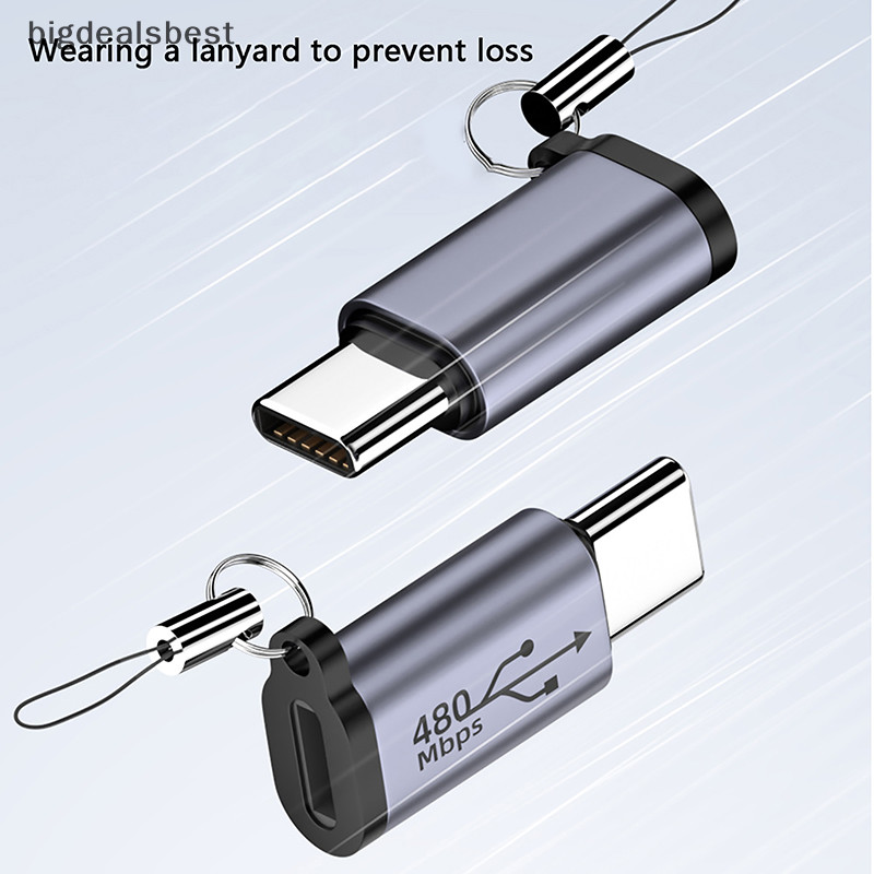 bigdealsbest 1Pc USB-C to Micro USB Mini USB Adapter Type-C Female To ...