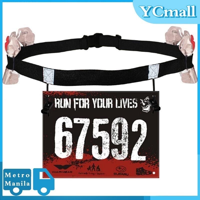 Outdoor Nylon Buckle Waistband Belt Race Number Belt Running Marathon ...
