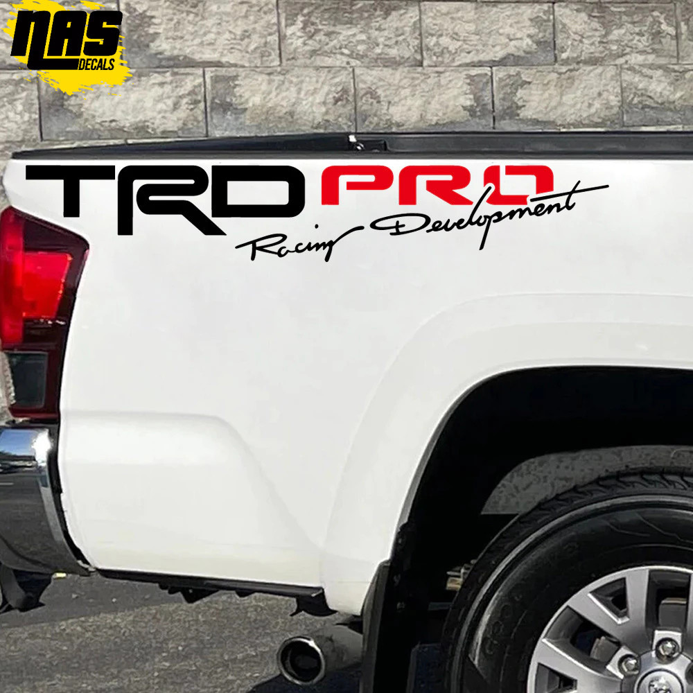 TRD PRO Racing Development 2pcs.Sticker Decal for Toyota Car Body ...