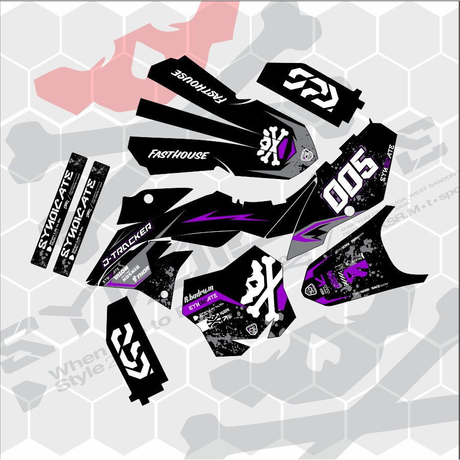 Decal/sticker Dtracker/ CRF 150L/klx BF/ WR155/klx Gordon/ full body ...