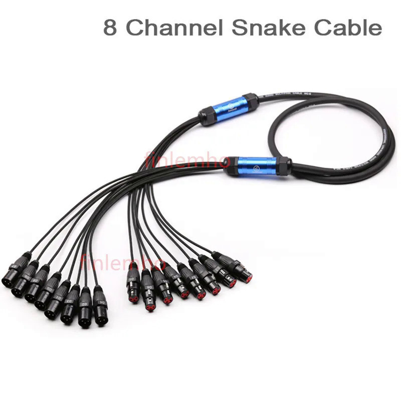 1pcs 8 12 16 Channel Snake Cable With XLR Audio Connectors For ...