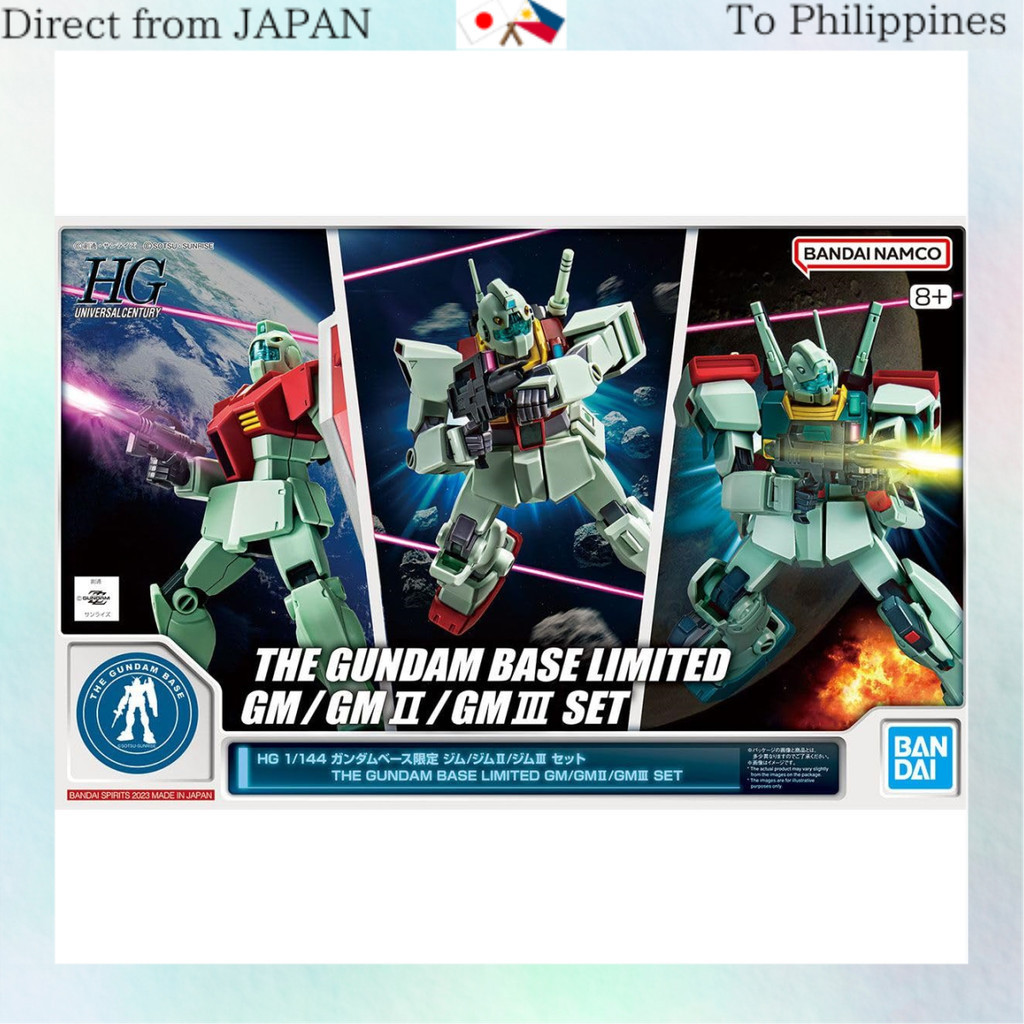 BANDAI HG 1/144 Gundam Base Limited Jim/Gym II/Gym III Set Mobile Suit ...