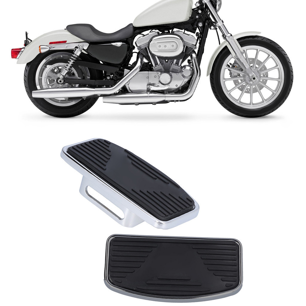 [LMC] 1 Pair Of Adjustable Rear Passenger Floorboard Motorcycle Wide ...
