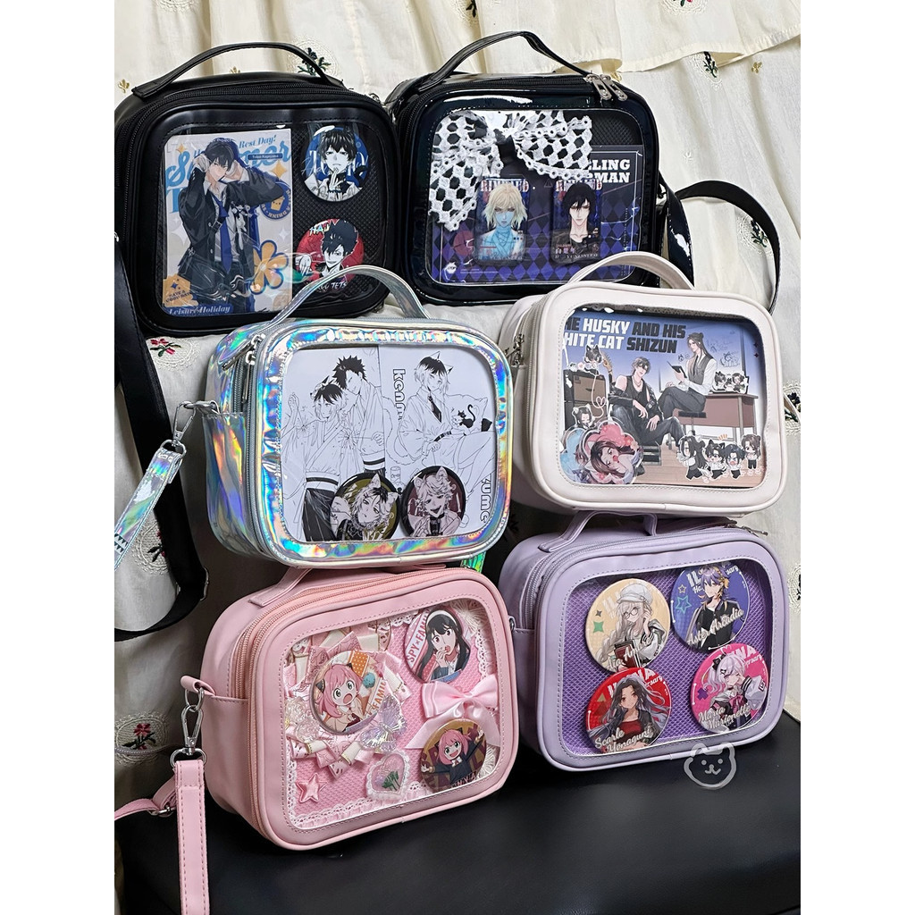 Mini Ita Bag Cute JK uniform Clear Crossbody Bag Kawaii Anime Badges ...