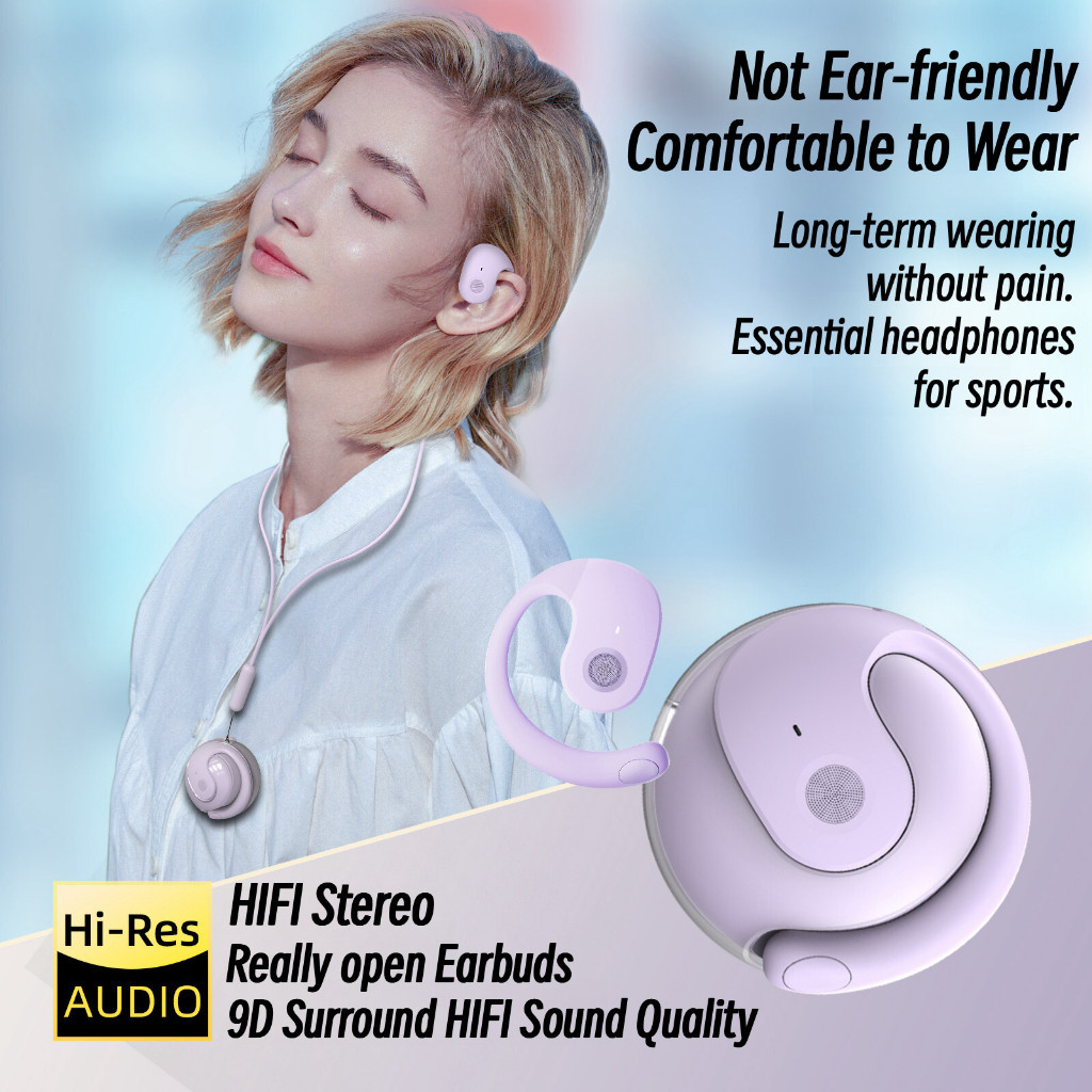 OWS BY01 Earbuds HiFi Sound Quality Wireless Bluetooth Earphone ...