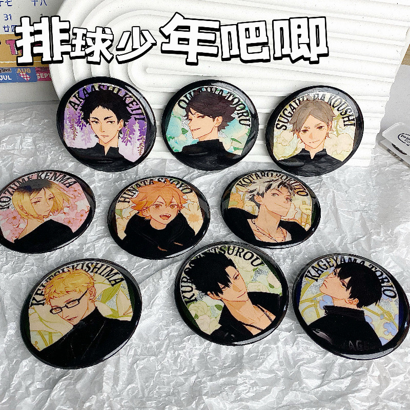 Steve Haikyuu Peripheral Badges Hinata Shoyo Kageyama Tobio Grinding ...