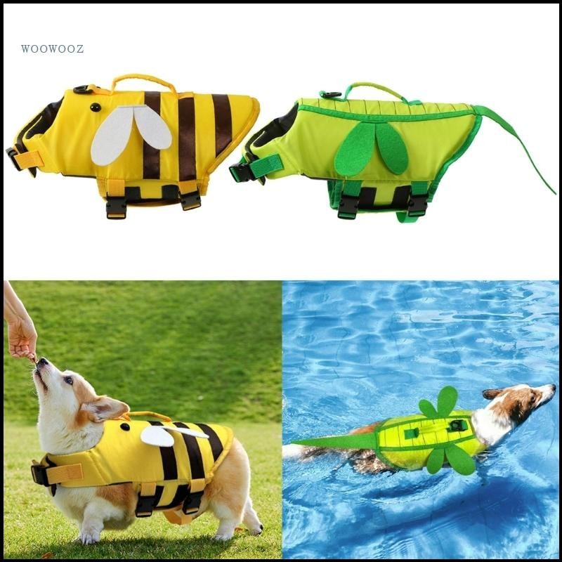 WOOW Dogs Pool Vests Safety Swimsuit Save Handle for Small Medium Dogs ...