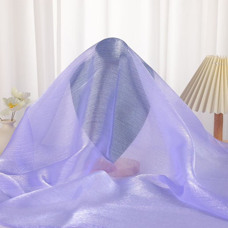 Transparent Glossy Silky Organza Fabric, See Through Shimmer Sheer ...