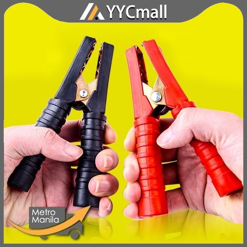 2pcs Crocodile Clip Cable Alligator Clips Cables Charger Clamp Repair ...