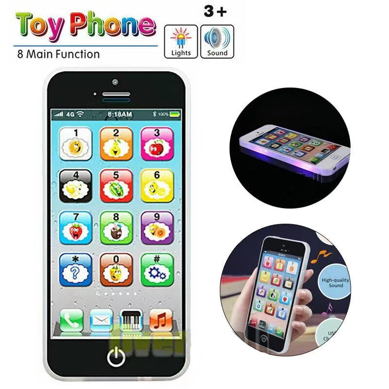 Kids Rechargeable Learning Mobile Phone Toy With Music Light Baby ...