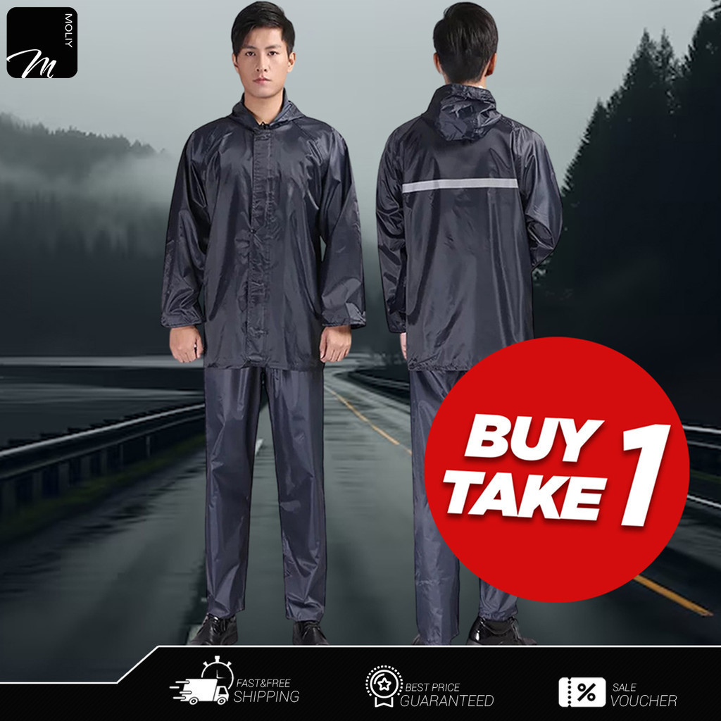 Moliy Tag-ulan BUY 1 TAKE 1 Motorcycle Raincoat Waterproof Rain Wear ...