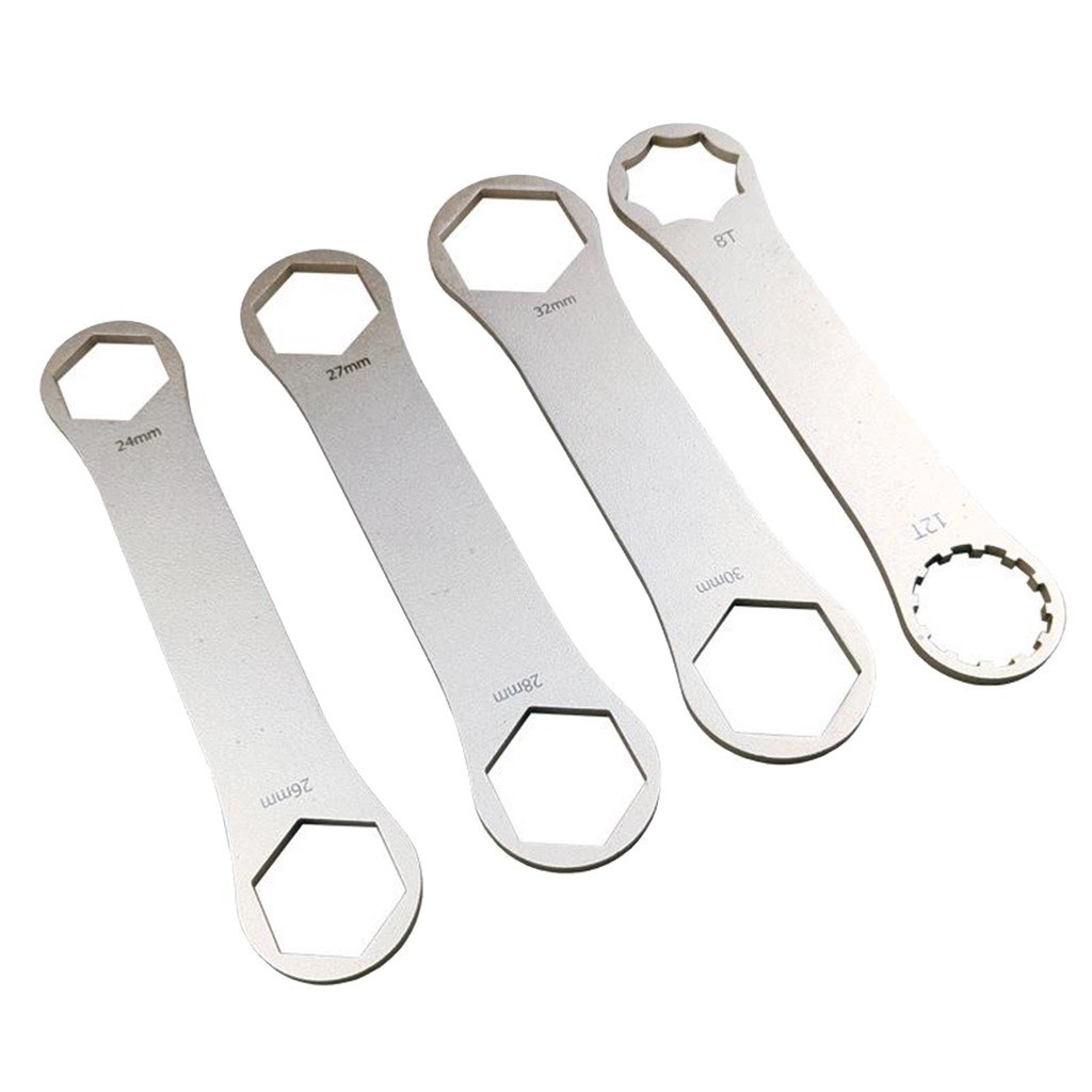 RR+`MTB Bicycle Wrench Front Fork Spanner Repair Tools Double Head for ...
