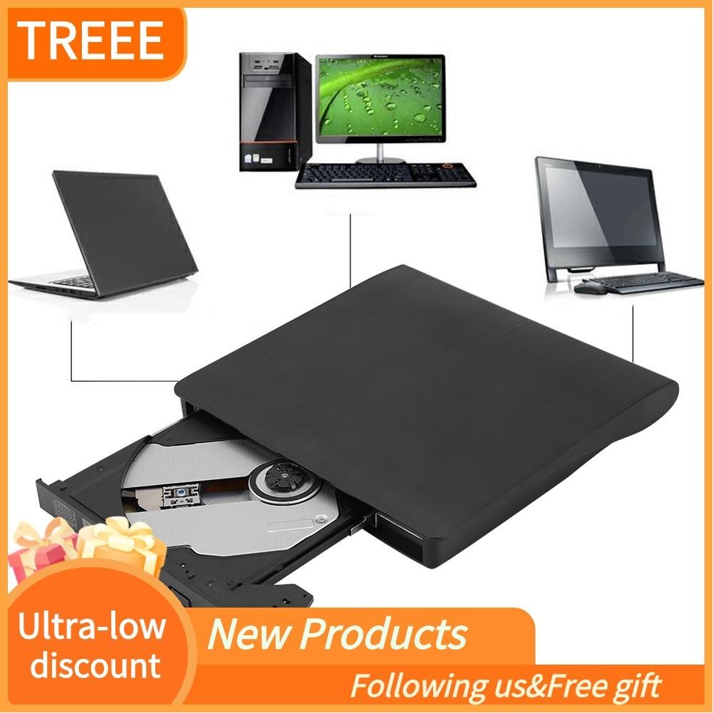 Treee USB 3.0 Slim External DVD Reader BD CD RW ROM Drive Writer Box ...