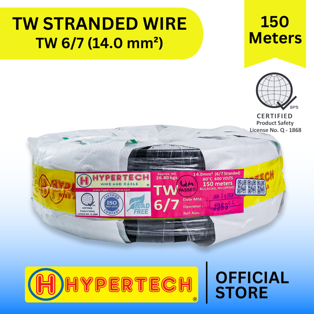 Hypertech TW Stranded Wire #6/7 -150meters Electrical Wire Durable ...