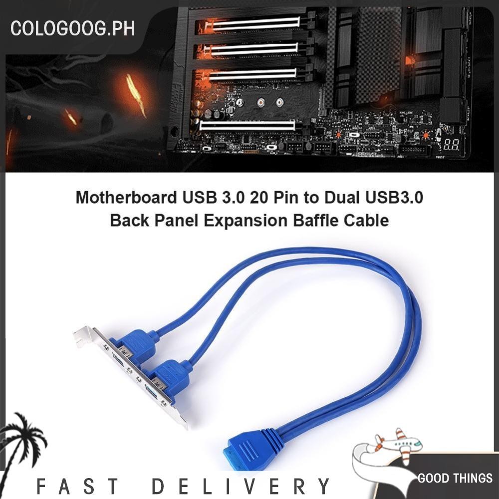 USB 3.0 Back Panel Motherboard USB 3.0 20 Pin to 2 USB3.0 Baffle ...