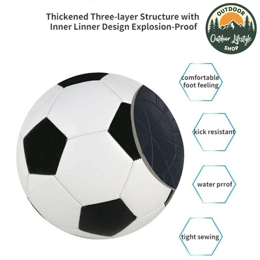 1Pcs 15CM Children Soccer Ball PVC Size 2 Classic Black And White ...