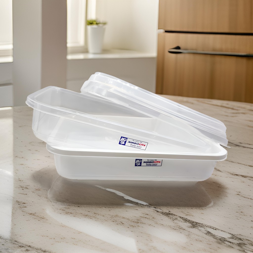 HomeBiz Supply Rectangular Food Storage Container with Lid and ...