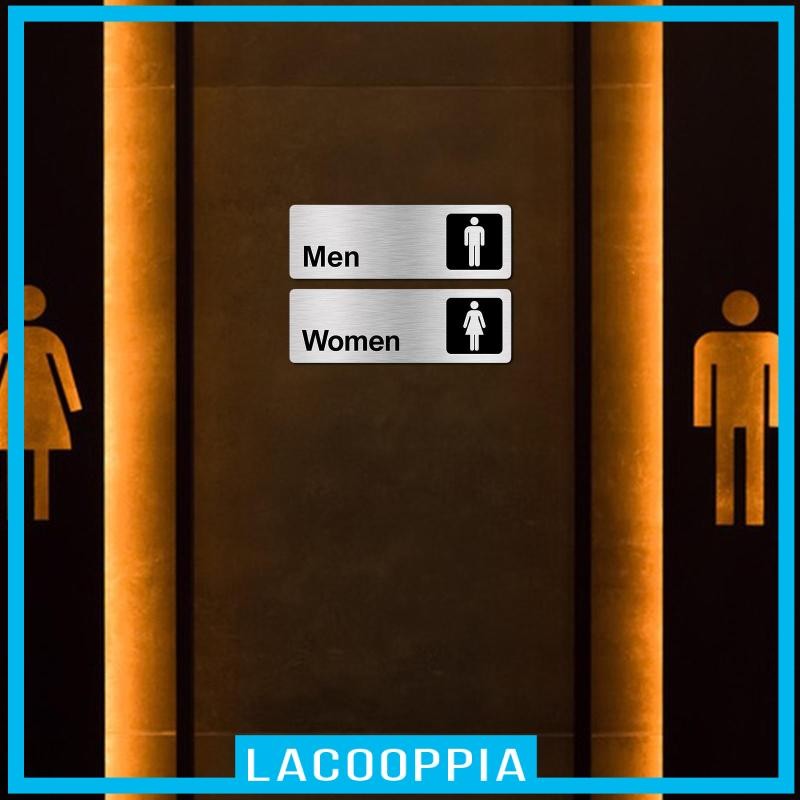 [ Restroom Sign Placard WC Signage Toilet Door Sign for Commercial Bar ...