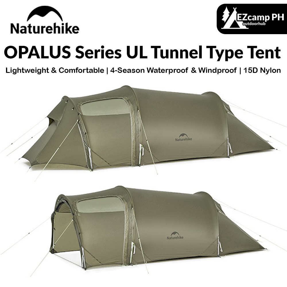 Naturehike OPALUS Series UL Tunnel Type Tent 2-3 Person 4 Season Large Ultralight Hiking ...