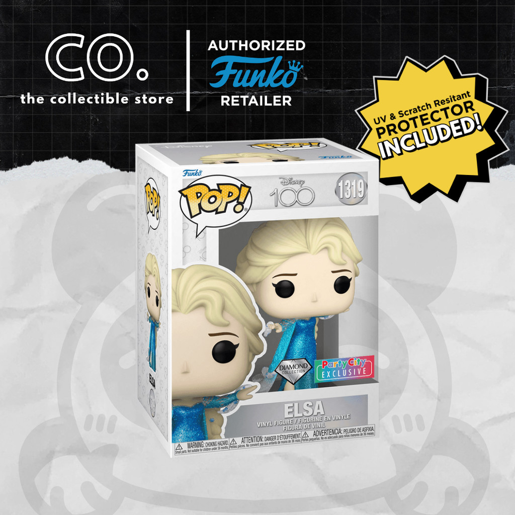 Funko Pop! Disney 100 Elsa #1319 Diamond Party City Special Edition ...