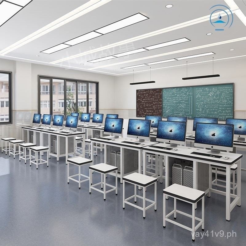 Internet Cafe Computer Classroom Office Desk Computer Room Computer ...